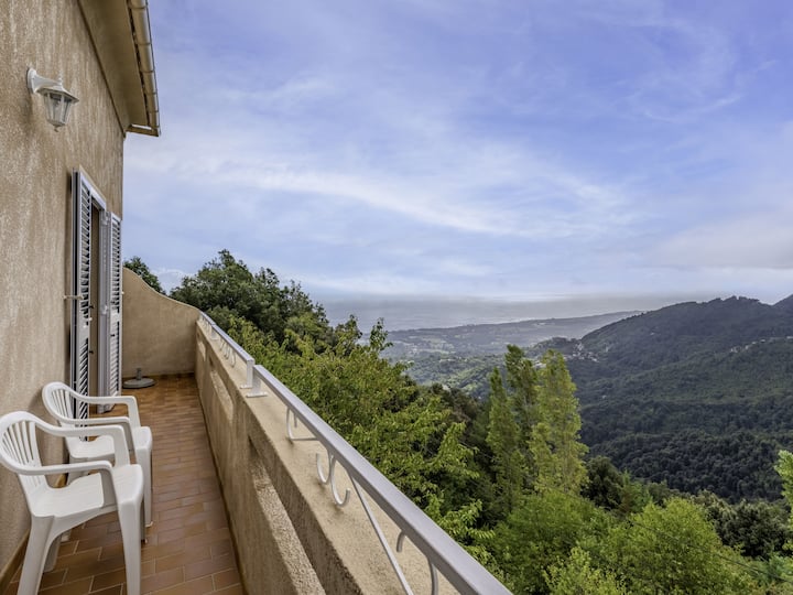 Wonderful Private Villa For 6 Guests With Tv, Patio And Panoramic View - Corsica