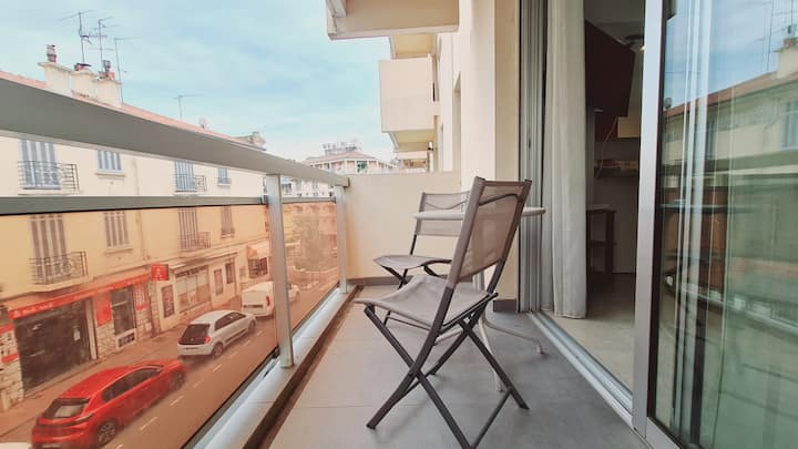 A 5 Minutes Des Plages Moderne Terrasse Parking - Cannes