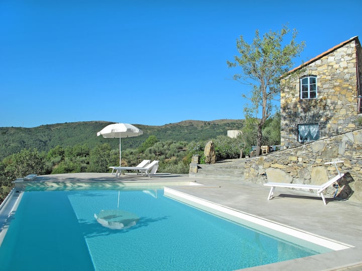 Splendida Villa Indipendente Per 5 Persone Con Piscina Privata, Wifi, Tv E Patio - Provincia di Imperia