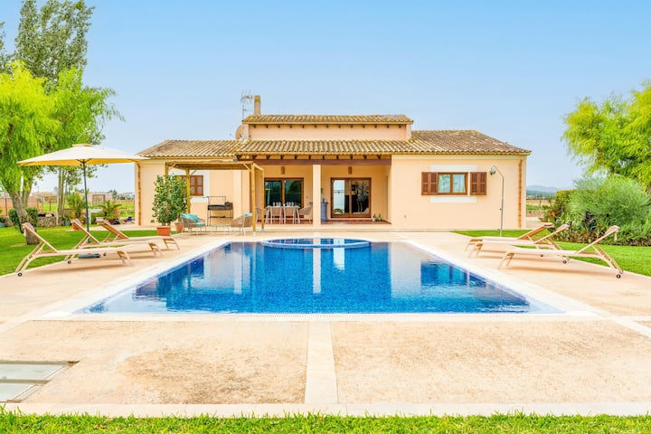 Son Crestes - Villa With Private Pool In Sa Pobla - Búger