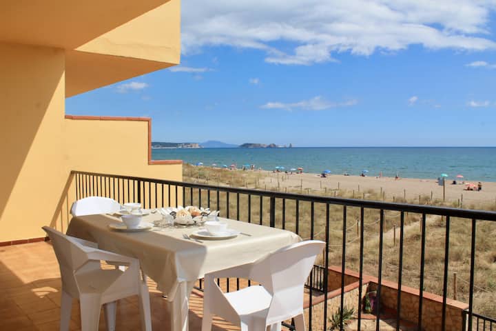 Vue Mer Frontale @ Plage De Pals - 3 Ch - Sa Riera