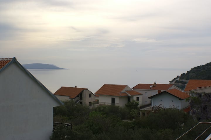 As-313-b Garçonnière Avec La Terrasse Et La Vue - Podaca