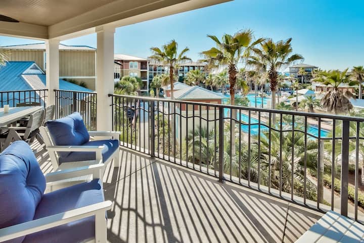 Overlooks Lagoon Pool - 4 Bikes-new Reno-elevator - Rosemary Beach, FL
