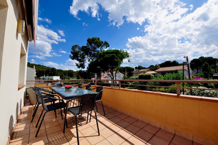 Pfduplex-beautiful Ap.. Beach La Fosca-palamos-4bedrooms, 2 Bathrooms,terraces, Parking - Palamós