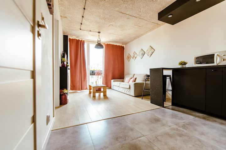 Appartement Central Industriel 9eme Balcon Et Vue - Varsovia