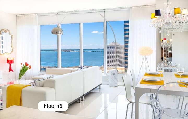 Vistas Al Océano, Unidad De Esquina, W Residencias. Gratis: Spa / Gym / Pool / 50mb Wi-fi - Miami
