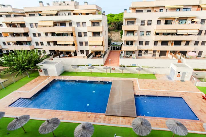 Appartement Sauvage, Climatisé, Piscine Communauta - Lloret de Mar