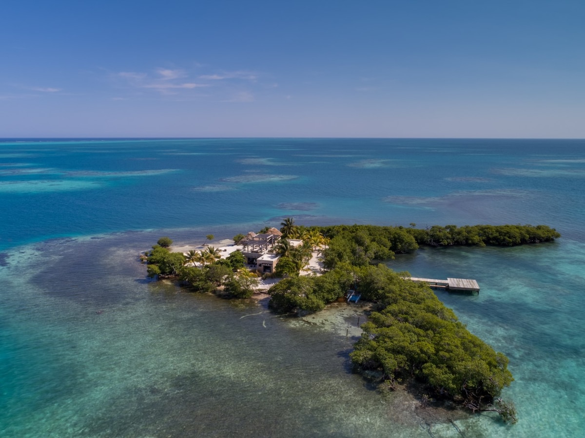 Île privée de Gladden - Villas à louer à Belize, Belize District ...