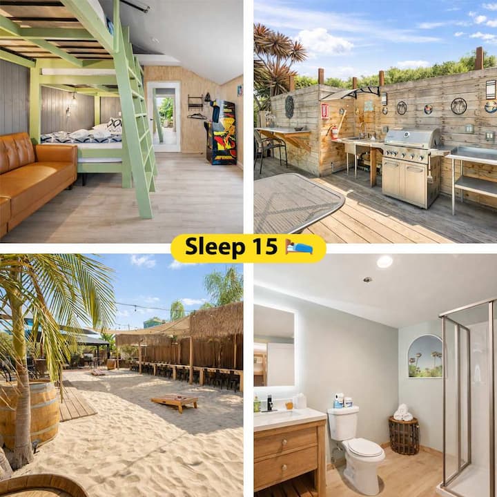 Beach House @ Artsy Boutique Resort. Sleeps 15 - San Diego, CA