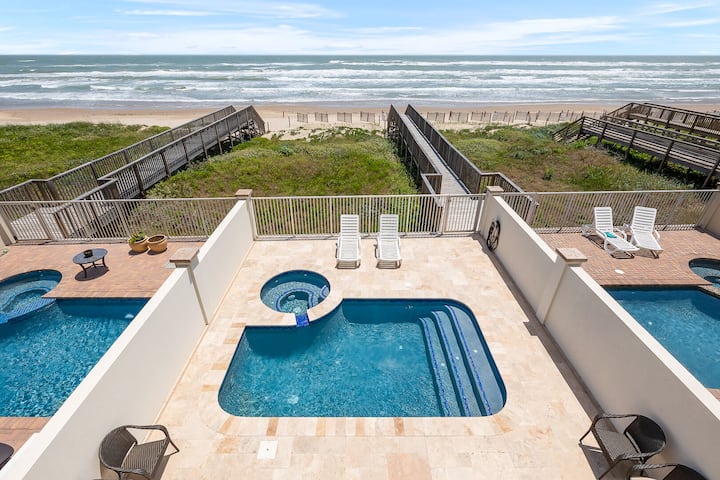 Gulf Breeze: Oceanfront Home W/ Pool & Bch Access! - South Padre Island