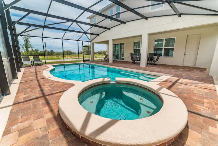 Spanish Sunset - Private Pool/spa & 24/7 Support - Davenport, FL