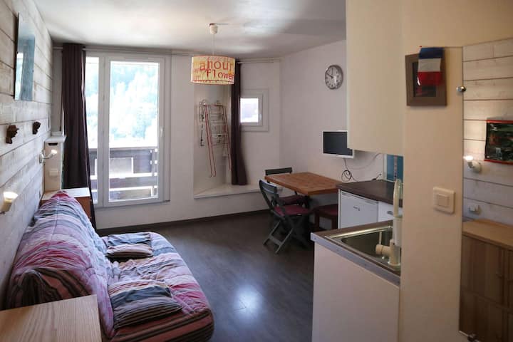 Studio 2 Personnes Superbe Vue Pistes - Les Orres