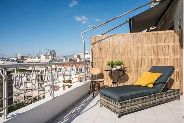 Unique 100m2 Penthouse With Breathtaking Cityview - Athen