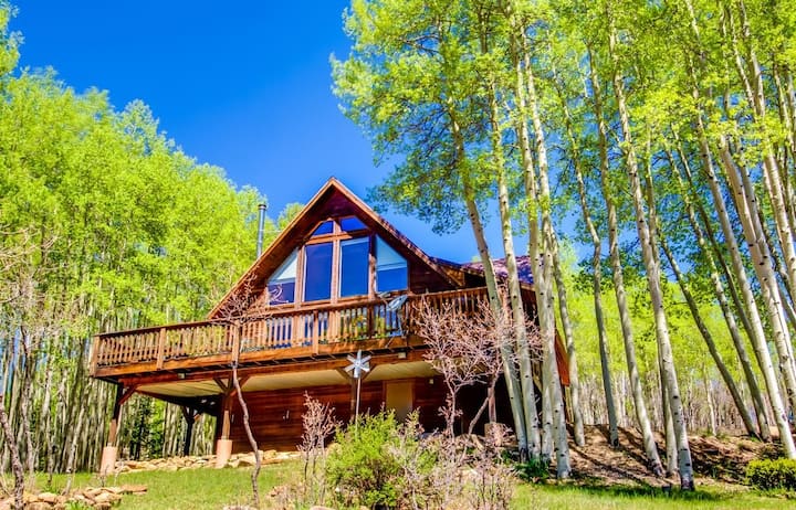 Large Deck | Fireplace | Aspen Retreat - Angel Fire, NM
