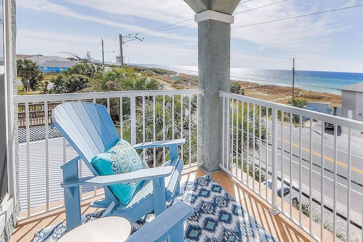 Steps To Beach! Ocean Views Beach House+pool+lake - Panama City Beach, FL
