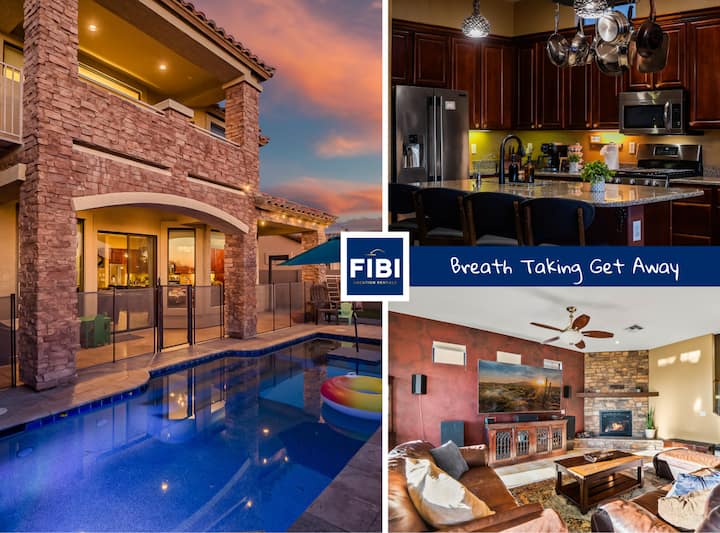 Entertainment Haven: Heated Saltwater Pool & Games - Mesa