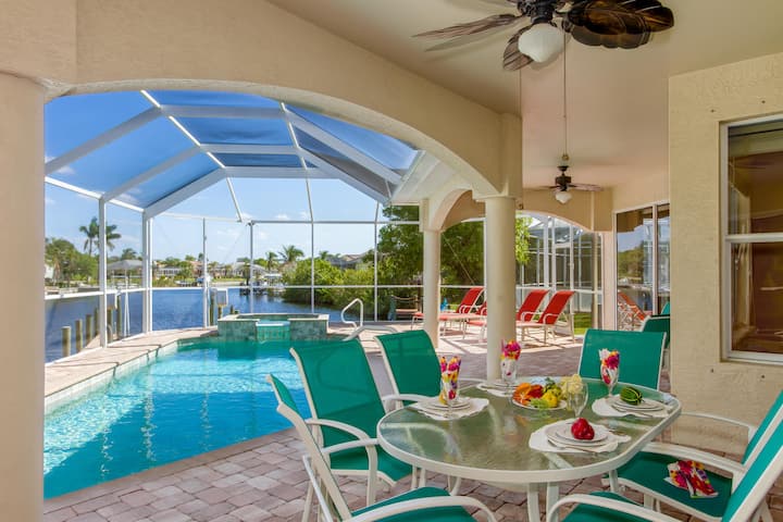 Sw Cape Coral | Zugang Zum Golf | Pool & Whirlpool Mit Blick Auf Den Kanal - Cape Coral, FL