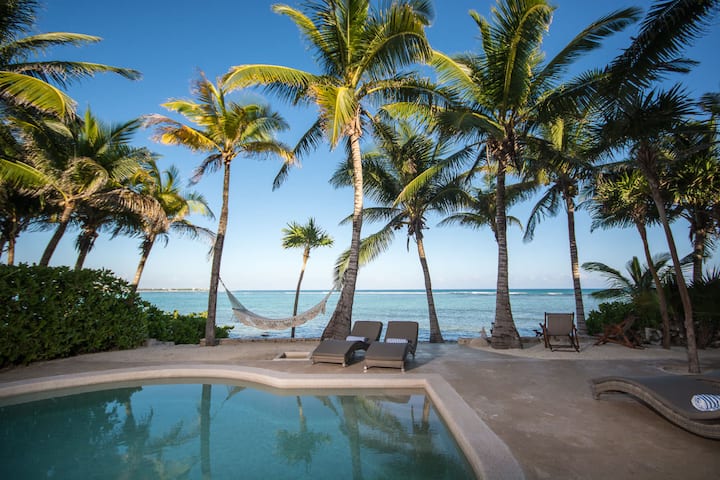 Casa Texoma: Luxury Private Beachfront Villa In Ak - Akumal