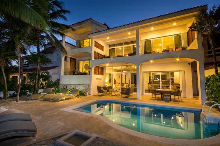 Casa Texoma: Private Waterfront Villa In Akumal - Akumal
