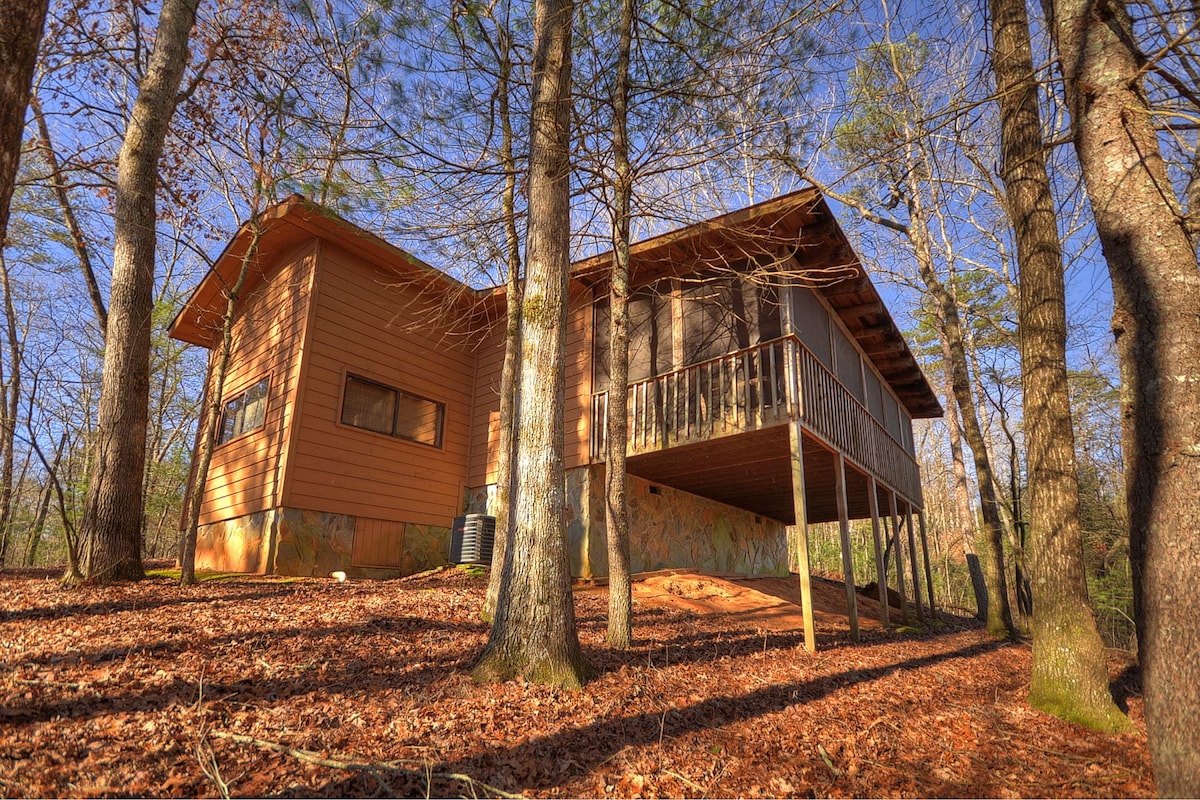 Secluded Bliss BirchTree Cabin with Indoor Hot Tub - Cabins for Rent in ...