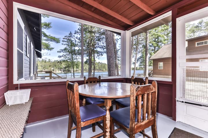 Elbert’s Resort Lakeside Cabin, Dock, Timber’s Bar - St. Germain, WI