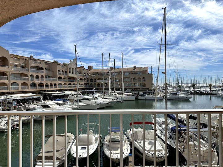 Studio Pour 4 Pers Avec Vue Mer Sur Le Port-hyères - Île de Porquerolles