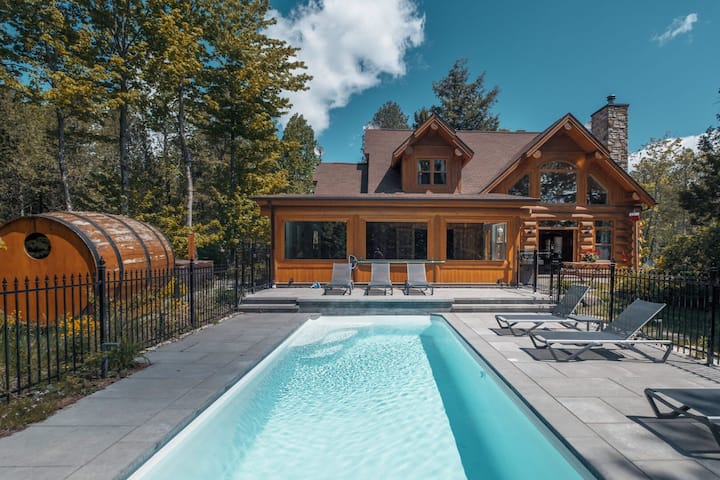 Chalet Silver Fox Au Lac Fiddler Avec Spa, Sauna E - Saint-Sauveur