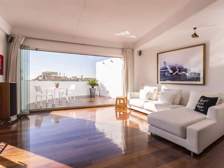 Stunning Central Design Penthouse - Terrace - Valencia