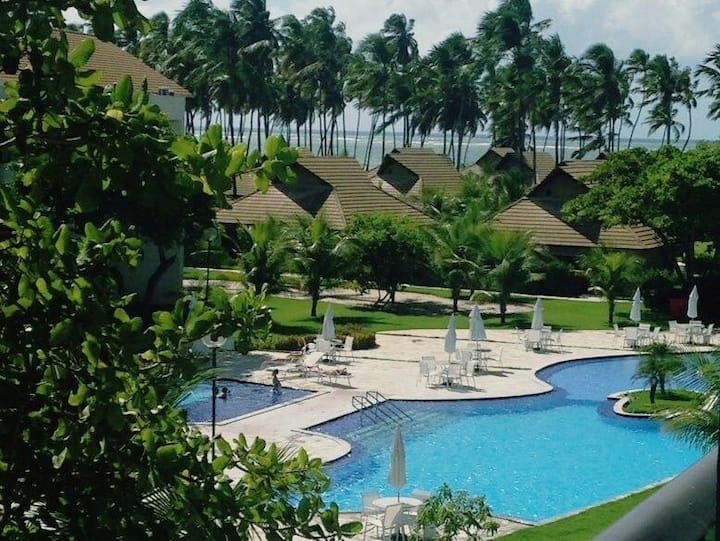 Flat 2 Qtos Carneiros Beach Res Beira Mar - Praia dos Carneiros