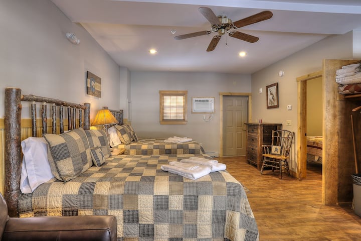 Oquossoc Suite #1 | A/c & Fireplace - Maine