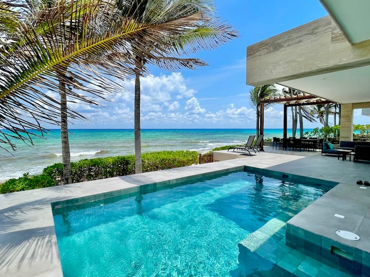 Die Fabelhafte Casa Glenn-new Beachfront Luxus Home-playacar Phase One- - Playa del Carmen