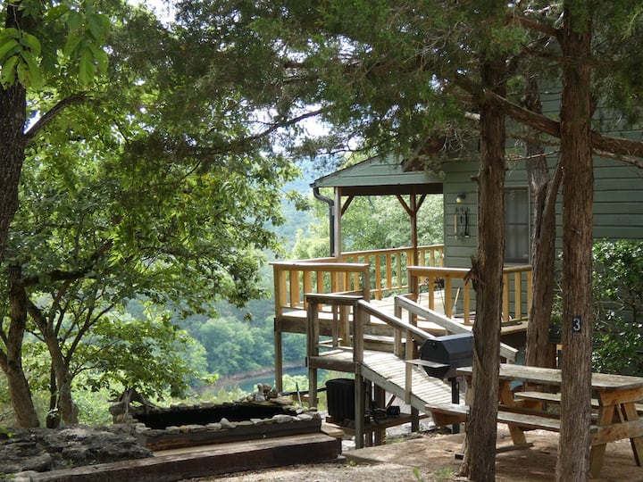 Valley View! Hot Tub Cabin - White River Views - Beaver Lake, AR