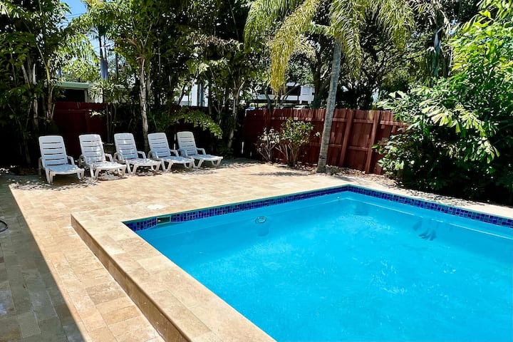 5/3 For 10-heated Pool-covered Patio-1m To Beach - Hollywood, FL