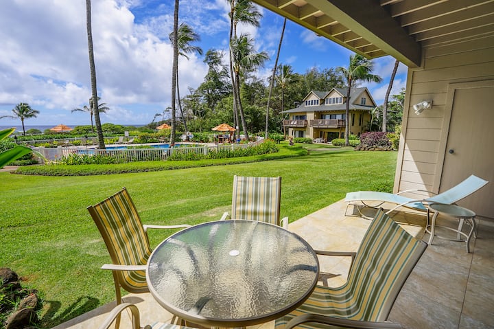 Kaha Lani #109, Ocean View,  Swimming Pool, Ground Floor, Free Wi-fi/parking - Kauai, HI