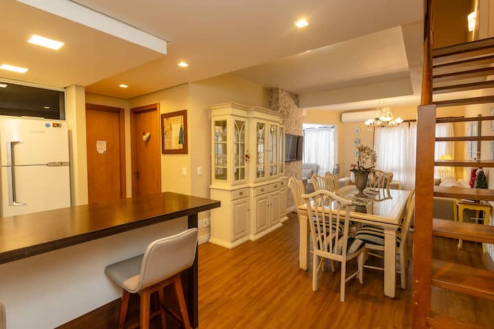 Cobertura 4 Suítes, 350 M Rua Coberta - Est+vaga - Gramado