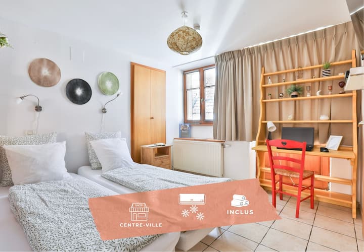 Rempart - Grand Studio 26m², Hypercentre & Clim - Eguisheim