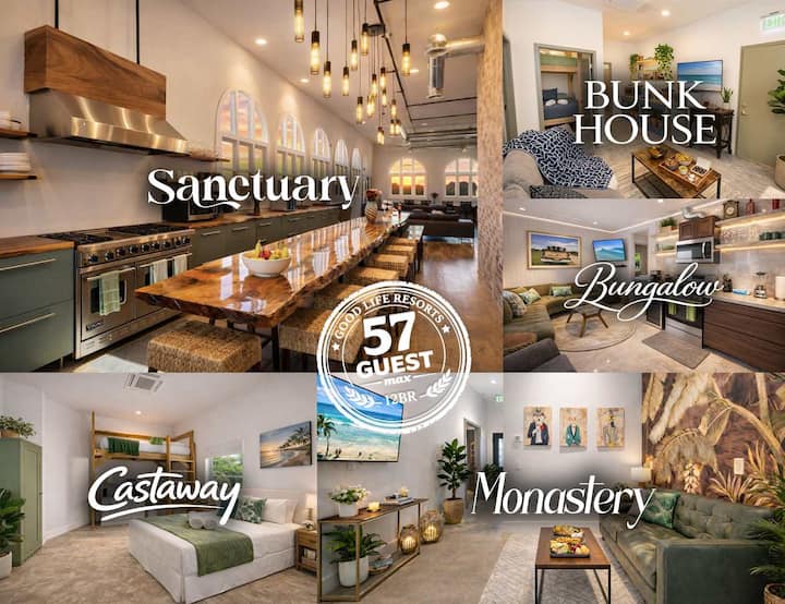 12br Historic Church Retreat + Event Deck For 90 - San Diego, CA