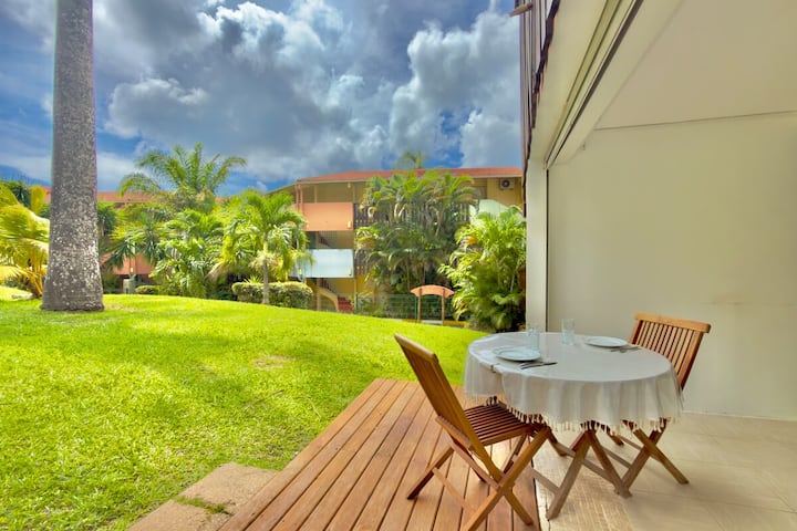 Studio Avec Terrasse Et Accès Jardin à 50m De La Plage - Martinique