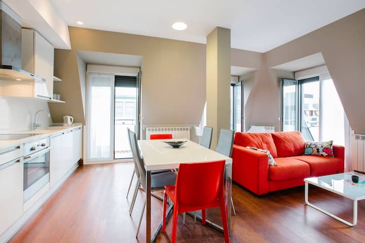 Z1 Atico Centro Larga Estancia - Long Stay Only - Lezo