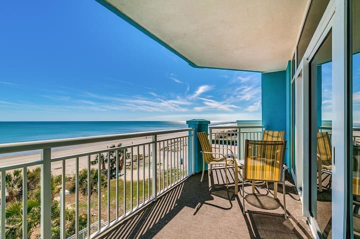 Oceanfront Charm | Poolside Views | Summer Retreat - Myrtle Beach, SC