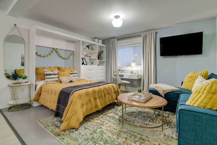 Bright & Cozy Walkable U Of P Studio, Fast Wifi - Northwest Portland - Portland