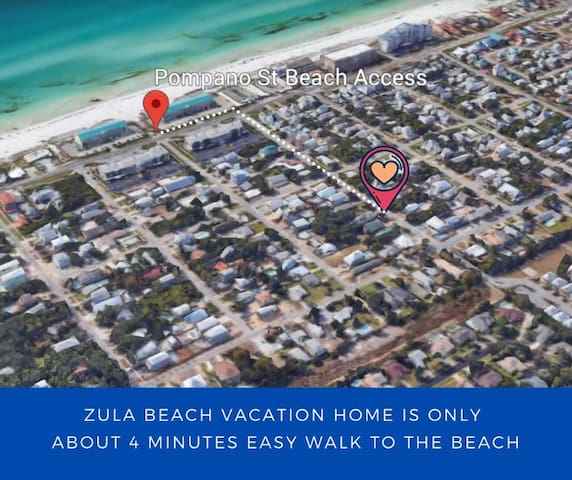Zula Beach Destin * Private Heated Pool * Walk To The Beach
