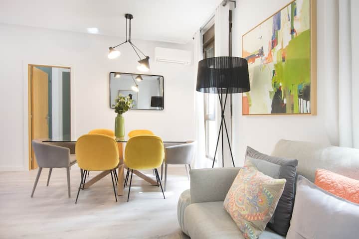 Modern And Bright 2bd 2bt - Cortes - Madrid