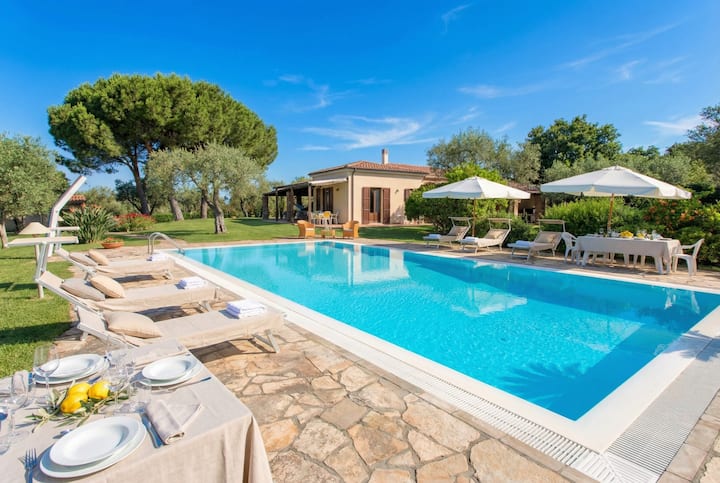 Alghero Villa Luna Avec Piscine à Débordement - Alghero