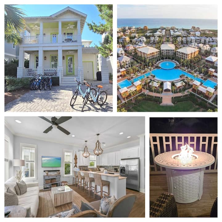 4br Beach Home! Pool, E-bikes, Arcade & Fire Table - Rosemary Beach, FL