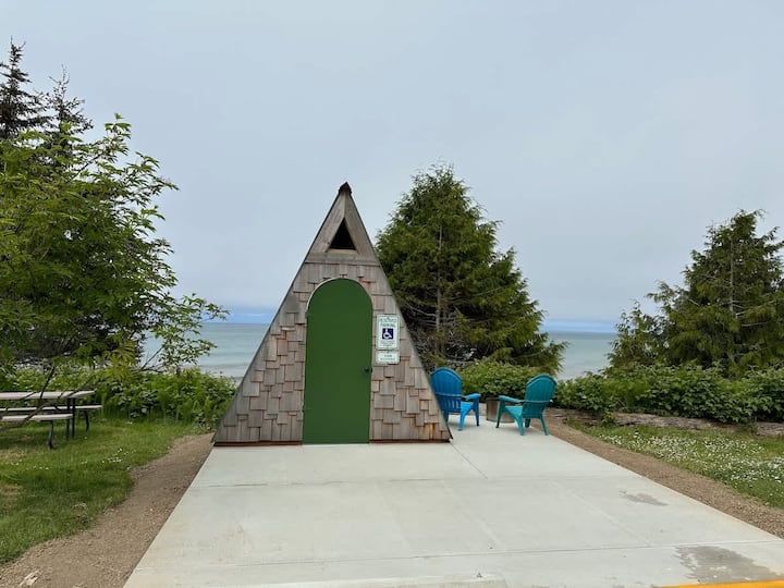 A-frame Shelter W/ Incredible Ocean View (Site 5) - Lake Crescent, WA