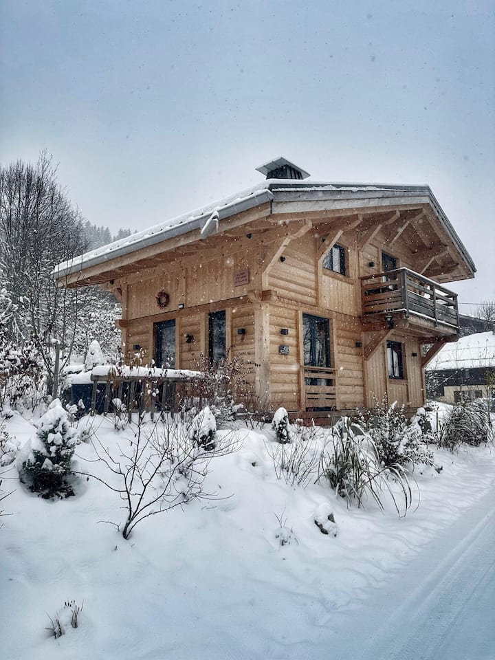 Chalet Ski-in Avec Vue Mont-blanc Et Bain Nordique - Megève