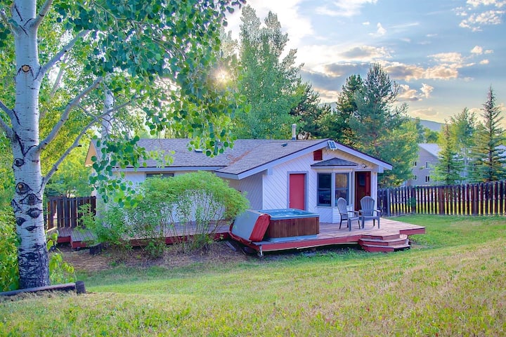 Ac-private Hottub-view-steps 2 Bus/park-grill-dogs - Steamboat Springs, CO