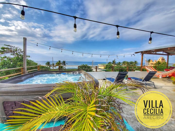 House Villacecilia. Sea View. Pool With Heater - Porto Rico