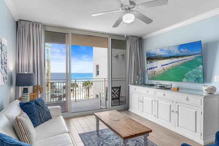 Waterscape A407 ~ Gulf Views ~ Beach Svc ~ Pools - Okaloosa Island, FL